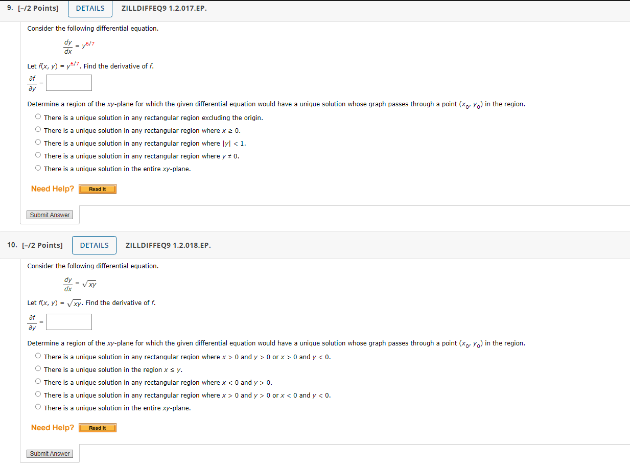 Solved Consider the following differential equation. | Chegg.com