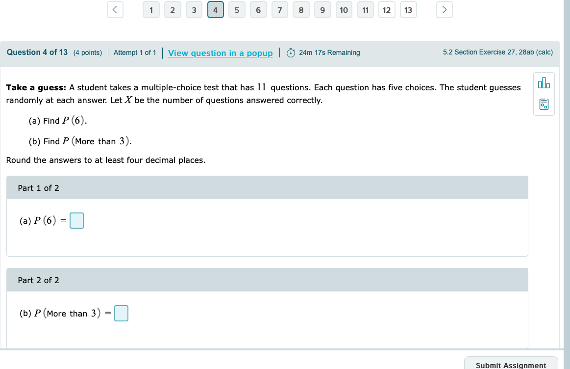 Solved Question 4 of 13 (4 | Chegg.com