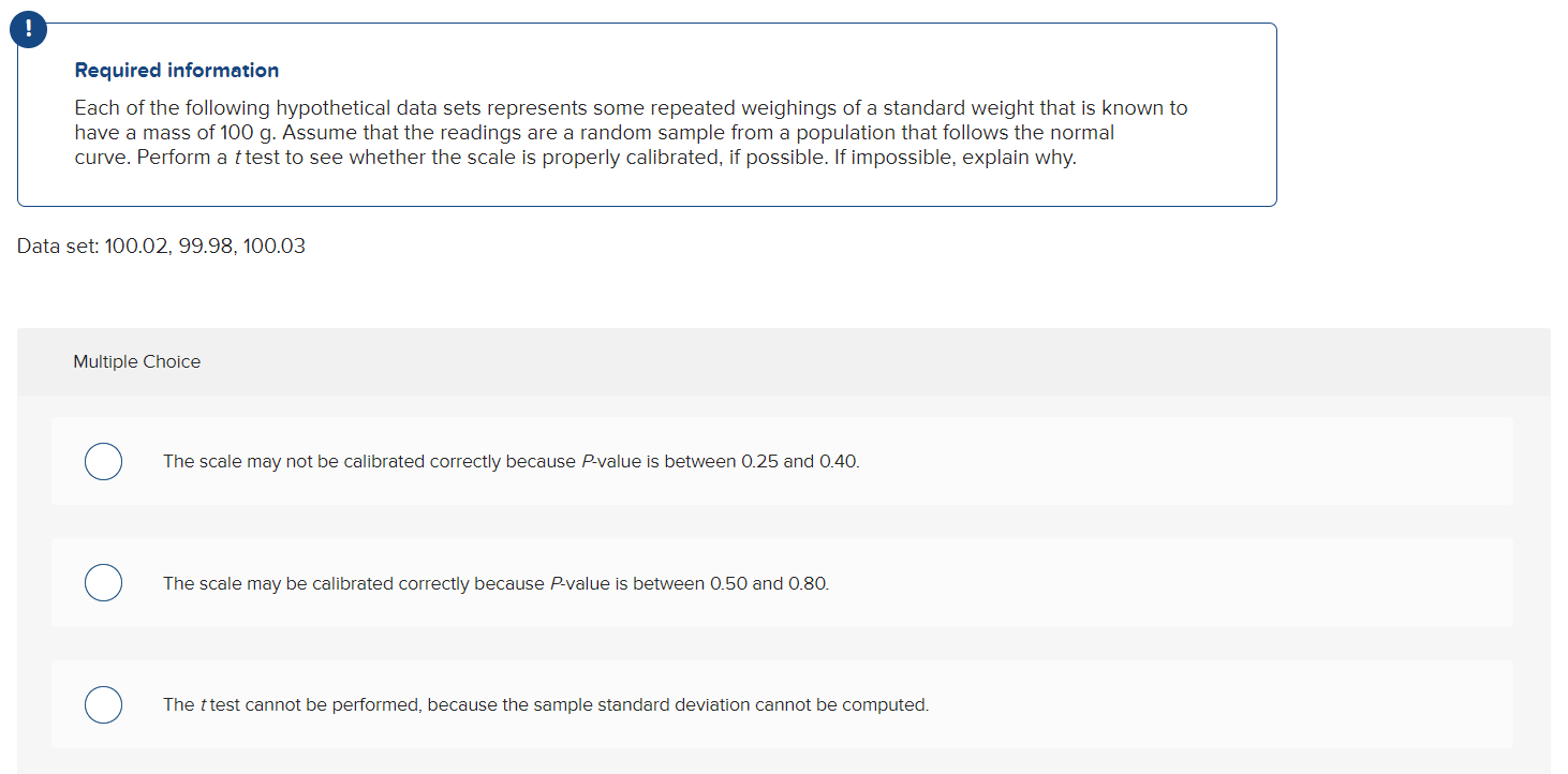 Required information Each of the following | Chegg.com