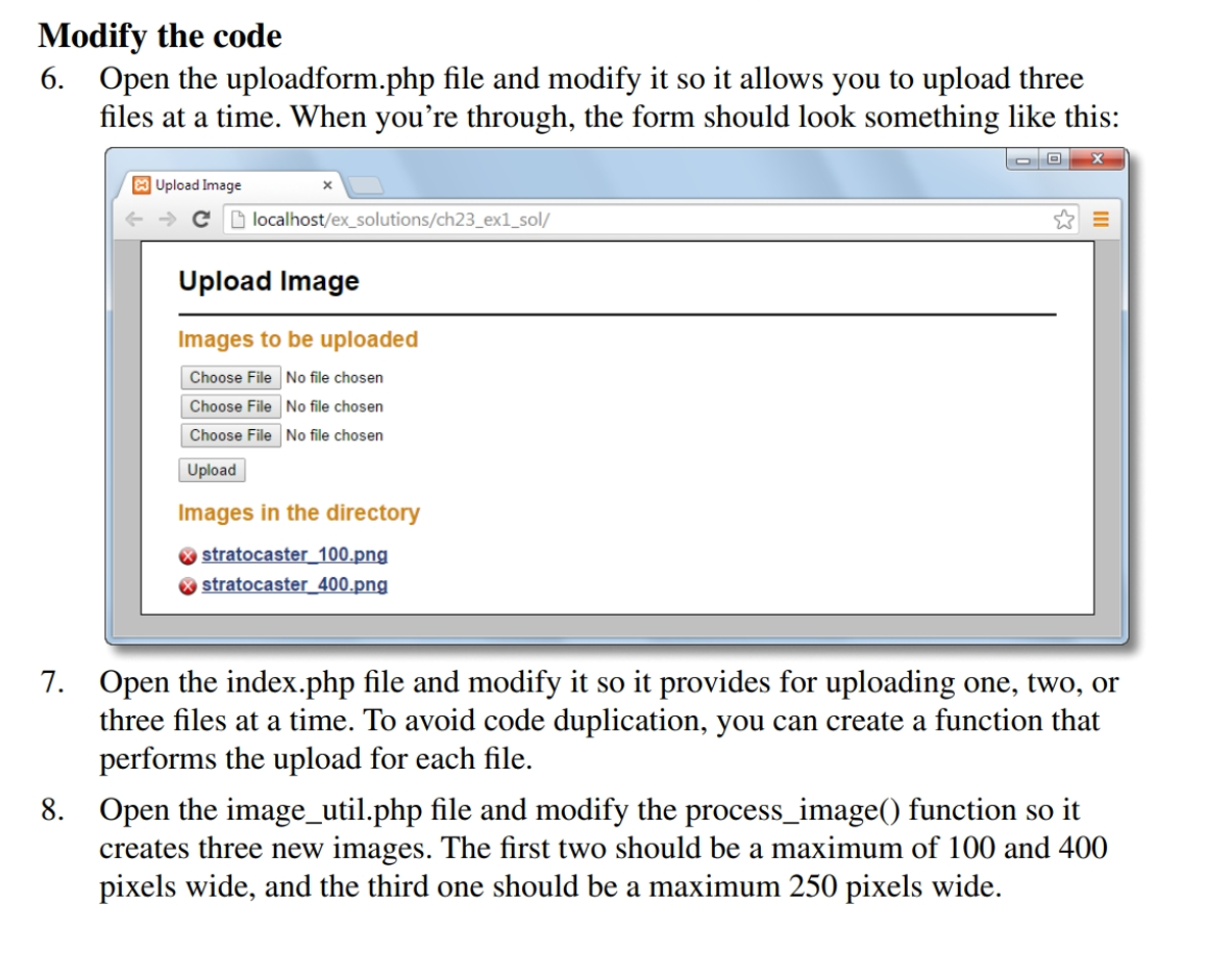 Solved This exercise gives you a chance to enhance the | Chegg.com