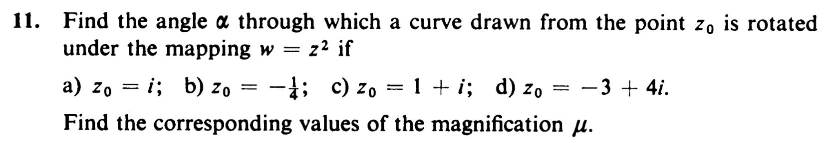 Solved 11. Find the angle a through which a curve drawn from | Chegg.com