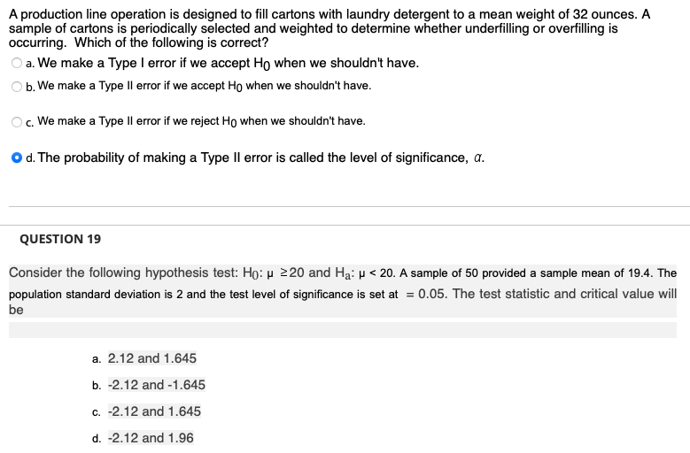Solved Consider the following hypothesis test: H0: | Chegg.com