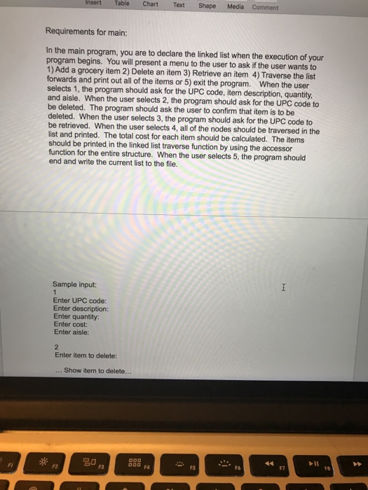 Solved Insert Table Chart Text Shape Media Comment | Chegg.com