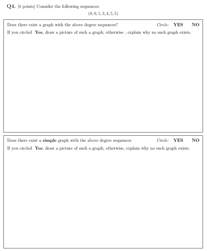 Solved Q4. (6 points) Consider the following sequences: | Chegg.com
