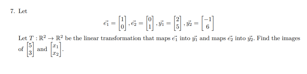 Solved Let T : R 2 → R 2 be the linear transformation that | Chegg.com