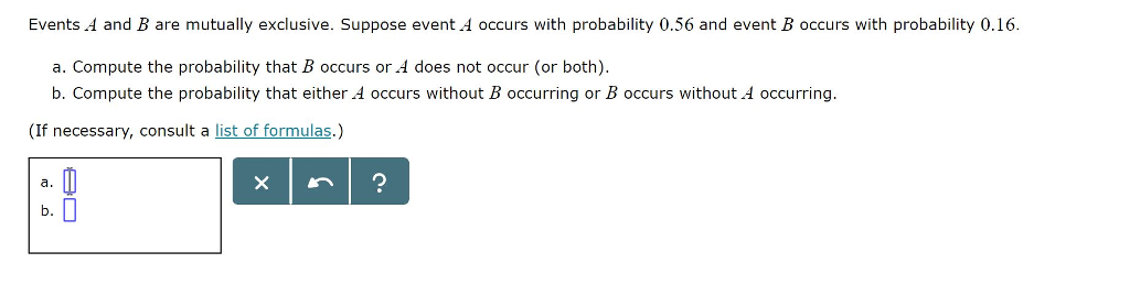 Solved Events A and B are mutually exclusive. Suppose event | Chegg.com
