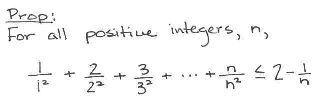 Solved Prop: For all positive integers, n, | Chegg.com