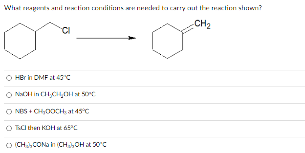 Solved What reagents and reaction conditions are needed to | Chegg.com