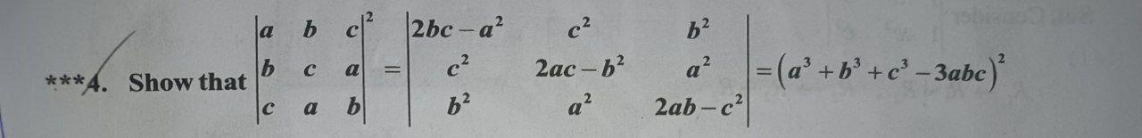 Solved a b 2bc-a? с a c? c2 2ac-b2 a? b Show that с *** b? ? | Chegg.com