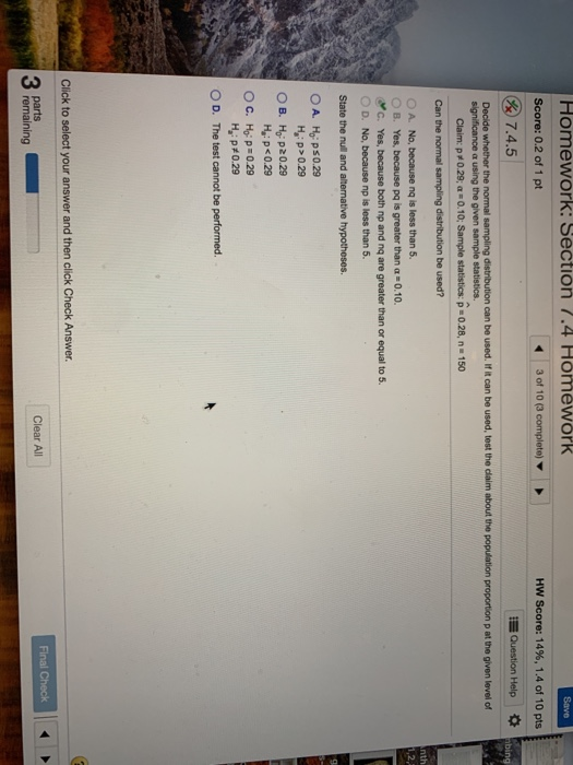 Solved Homework Section 7 4 Homework Score 0 2 Of 1 Pt 3
