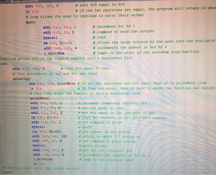 data numbers: .space 80 prompt: asciiz "How many | Chegg.com