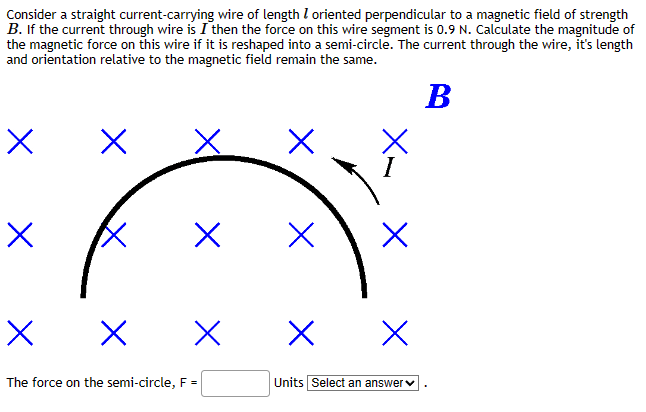 Solved Consider a straight current-carrying wire of length l | Chegg.com