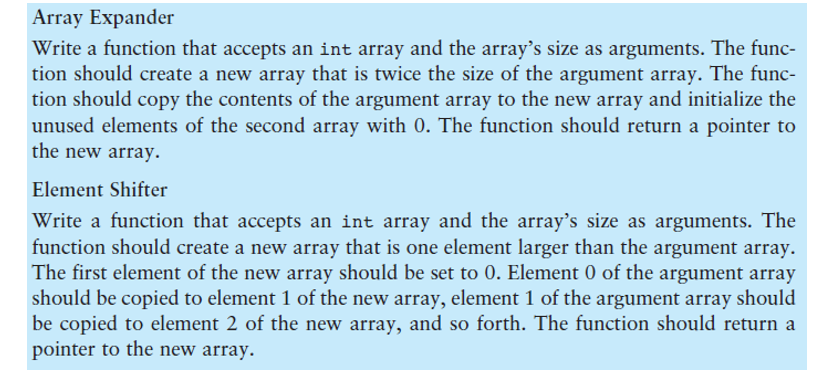 Solved Array Expander Write A Function That Accepts An Int 2668