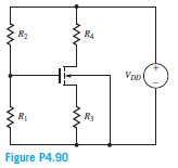 Solved R RA VOO RI R Figure P4.90 4.94. Find the Q-point | Chegg.com