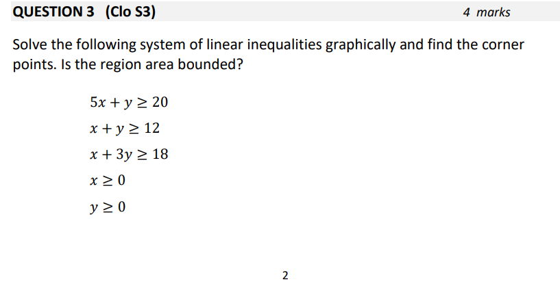 Solved Solve the following system of linear inequalities | Chegg.com