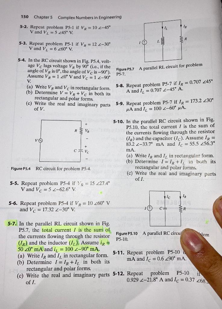 Solved EGR 182 HW 5-7 In the parallel RL circuit shown in | Chegg.com