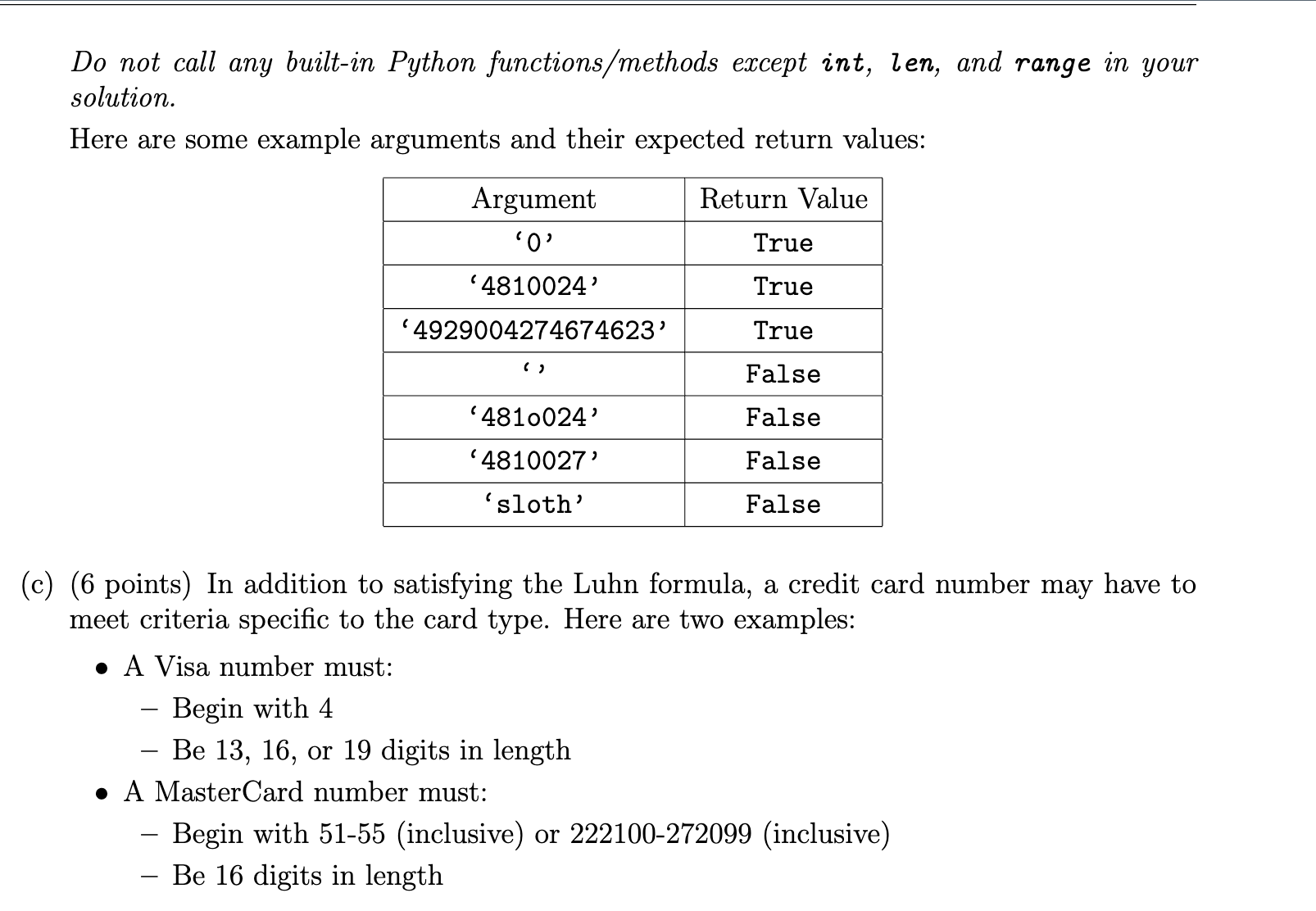 Solved Credit card numbers are not completely random | Chegg.com