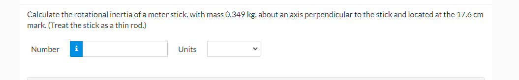 Solved Calculate the rotational inertia of a meter stick, | Chegg.com