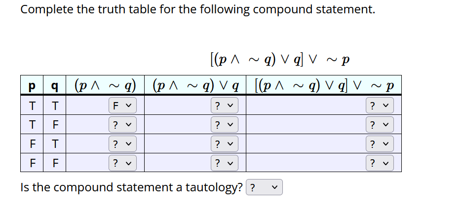 Solved Complete the truth table for the following compound | Chegg.com