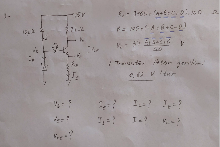 Solved TRANSLATE: transistor conduction voltage = | Chegg.com