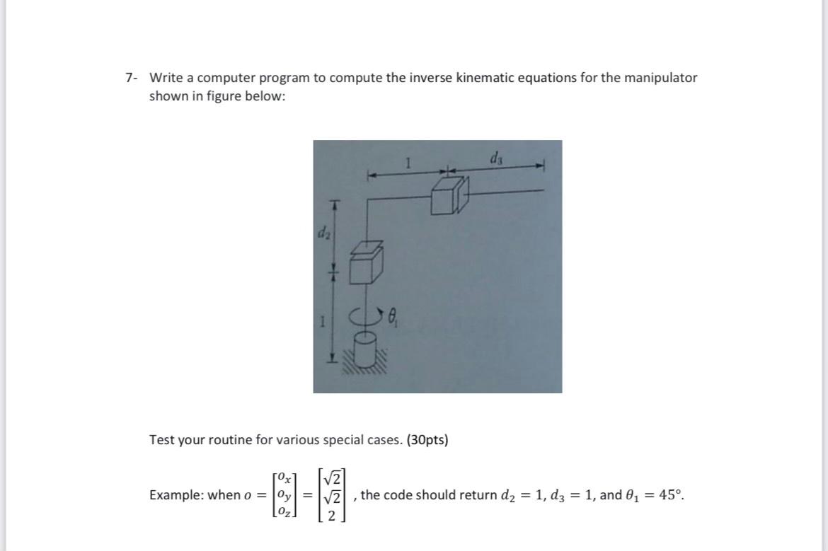 Solved 7- Write a computer program to compute the inverse | Chegg.com
