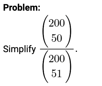 Solved Problem: Simplify (20051)(20050) | Chegg.com