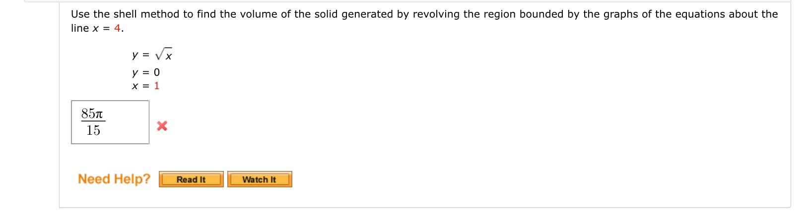 Solved Use the shell method to set up and evaluate the | Chegg.com