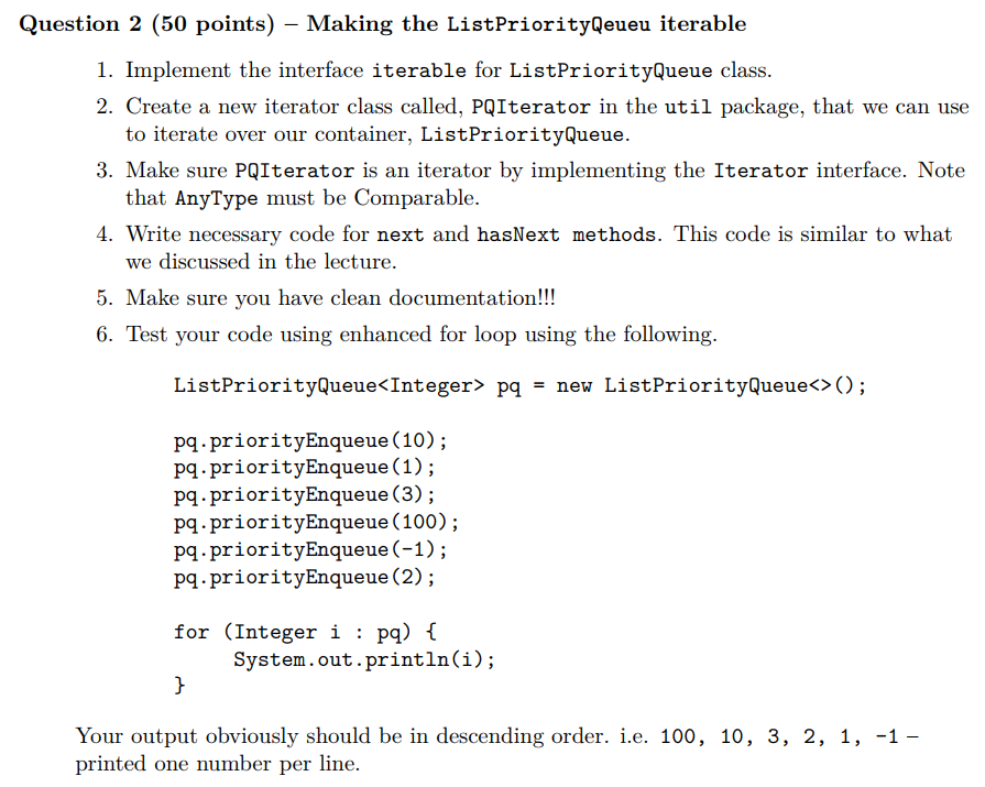Solved Need java code please. Code I have so far: // | Chegg.com