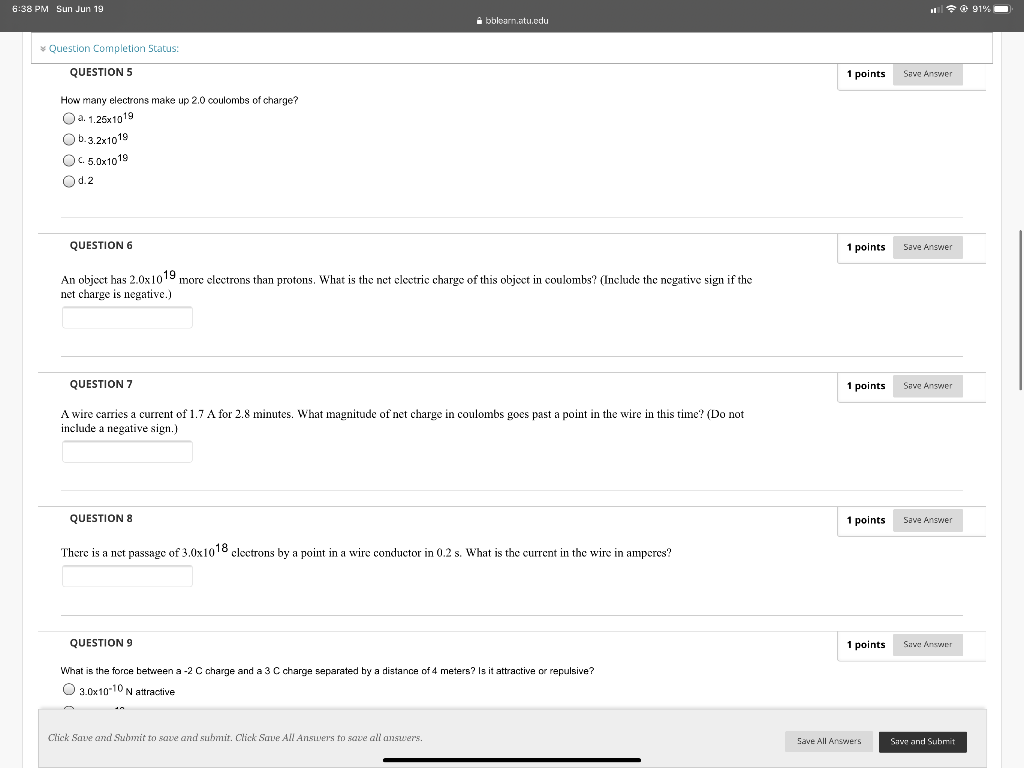 Solved 6:38 PM Sun Jun 19 bblearn.atu.edu * Question | Chegg.com