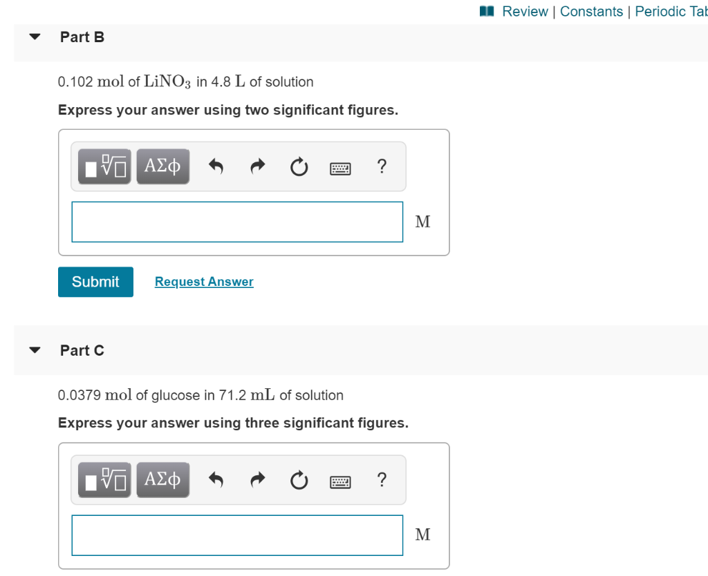 Solved u Review | Constants | Periodic Tab Part B 0.102 mol | Chegg.com