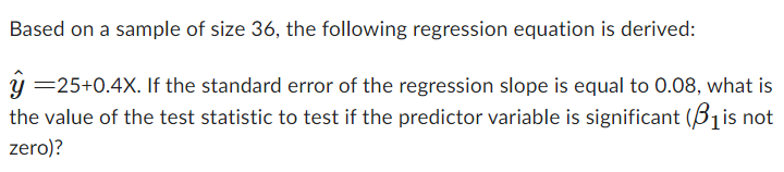 Solved Based on a sample of size 36, the following | Chegg.com