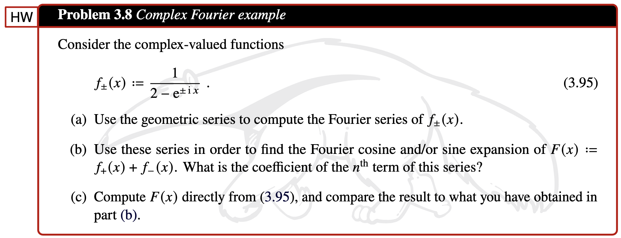 Solved Complez Fourier example | Chegg.com