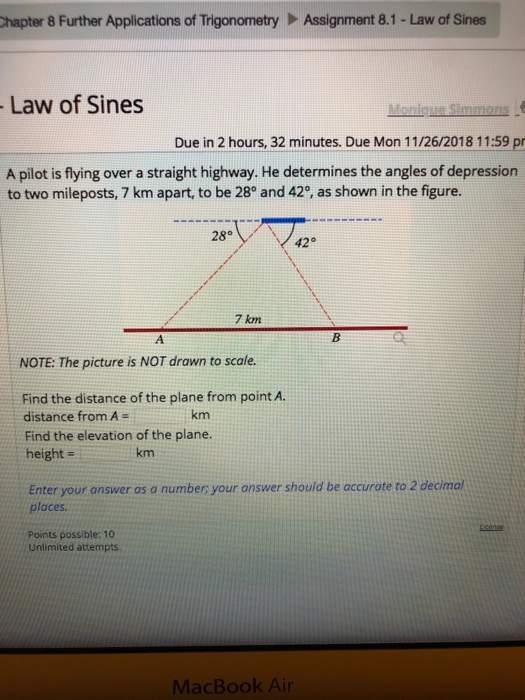Solved hapter 8 Further Applications of Trigonometry | Chegg.com
