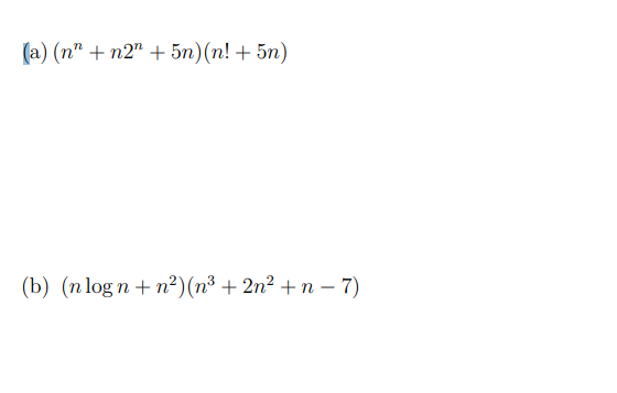 Solved Give a big-O estimate for each of these functions. | Chegg.com Solved Give a big-O estimate for each of these functions. | Chegg.com