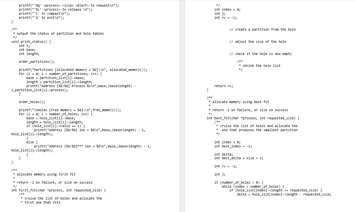 Solved The folder (Q1) contains a C program (allocator.c) | Chegg.com