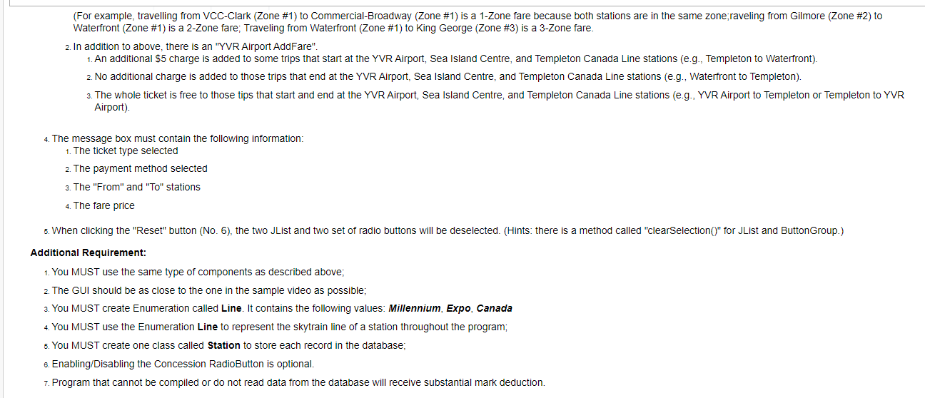 Solved Database Information (SkytrainFare.accdb): The | Chegg.com