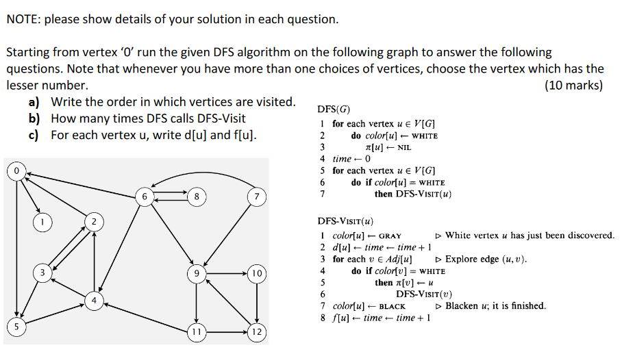 Solved NOTE: please show details of your solution in each | Chegg.com