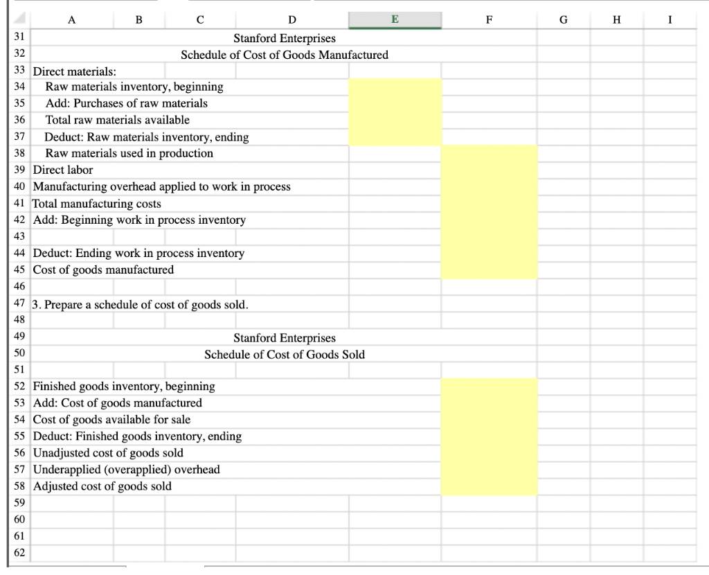 Solved Overhead Analysis and Preparing Schedules of Cost of | Chegg.com