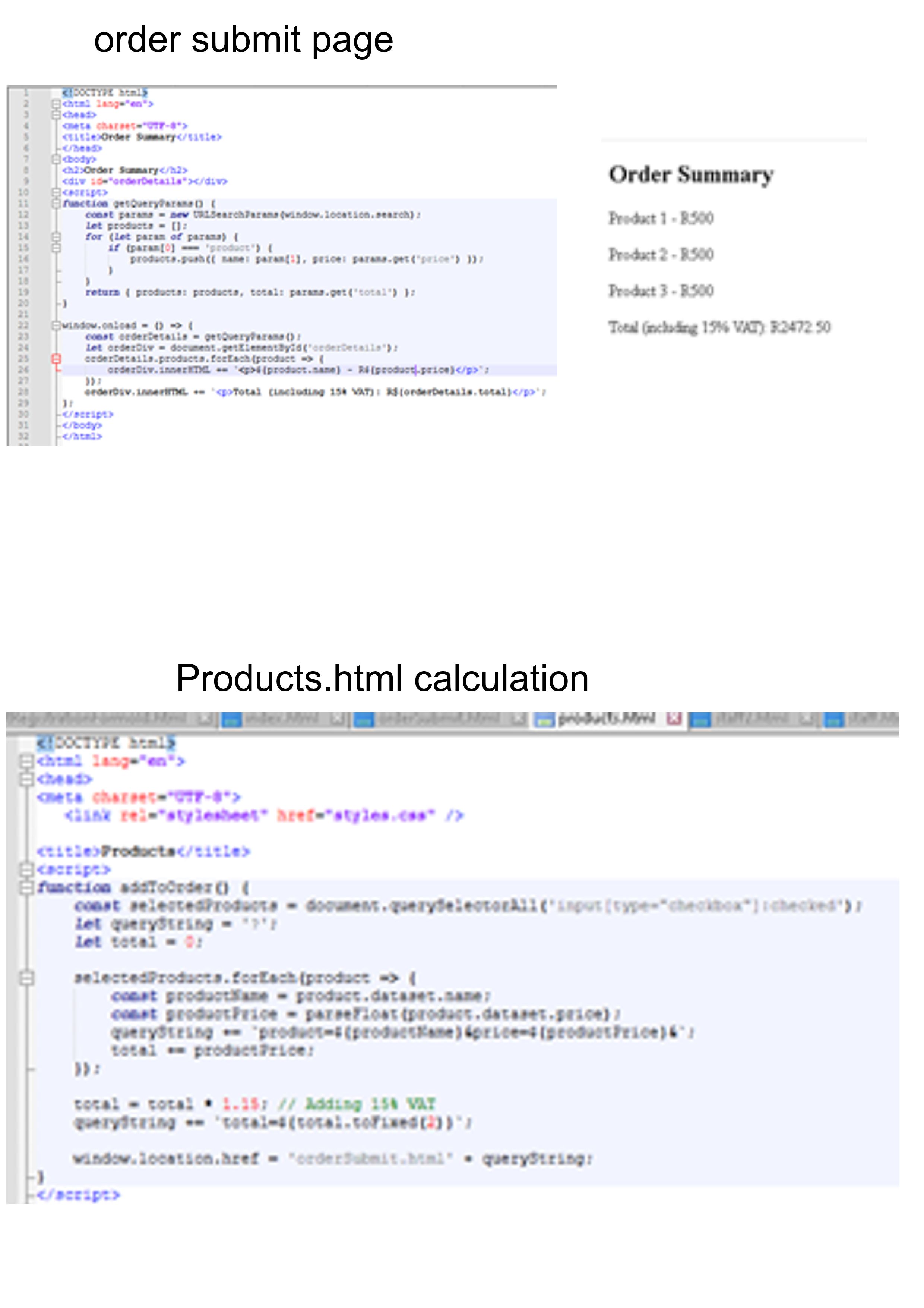 Solved please view the code in the image ordersubmit.html | Chegg.com