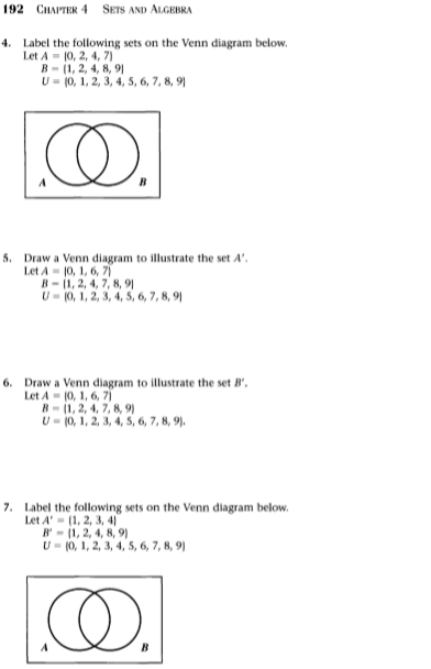 Solved SECTION 4.3 Exercises 1. Shade the specified regions | Chegg.com