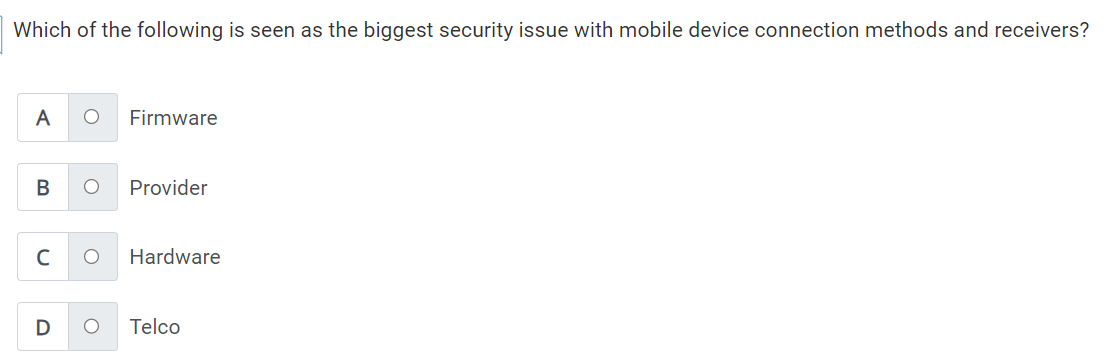 Solved Which of the following is seen as the biggest | Chegg.com