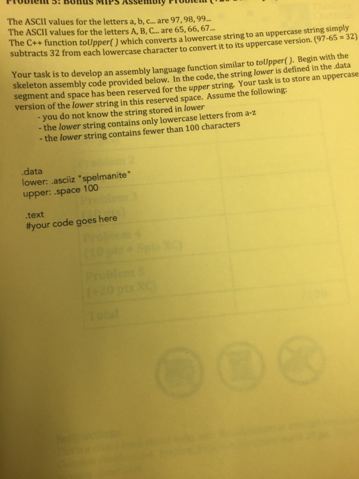 Solved The ASCII values for the letters a, b, c... are | Chegg.com