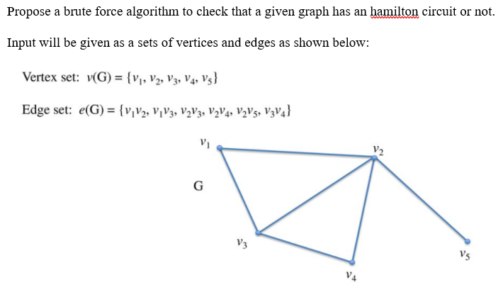 Solved Propose a brute force algorithm to check that a given | Chegg.com