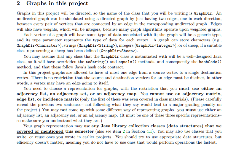 3.1 boolean vertexAdd (V vertexInfo) This method | Chegg.com