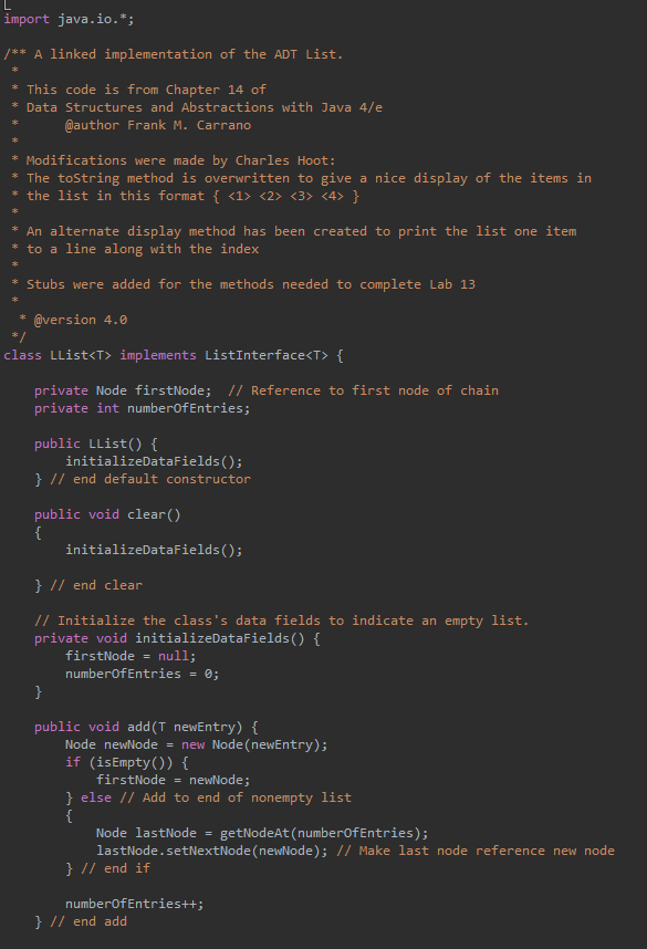 Solved import java.util.Arrays; /** A class that implements | Chegg.com