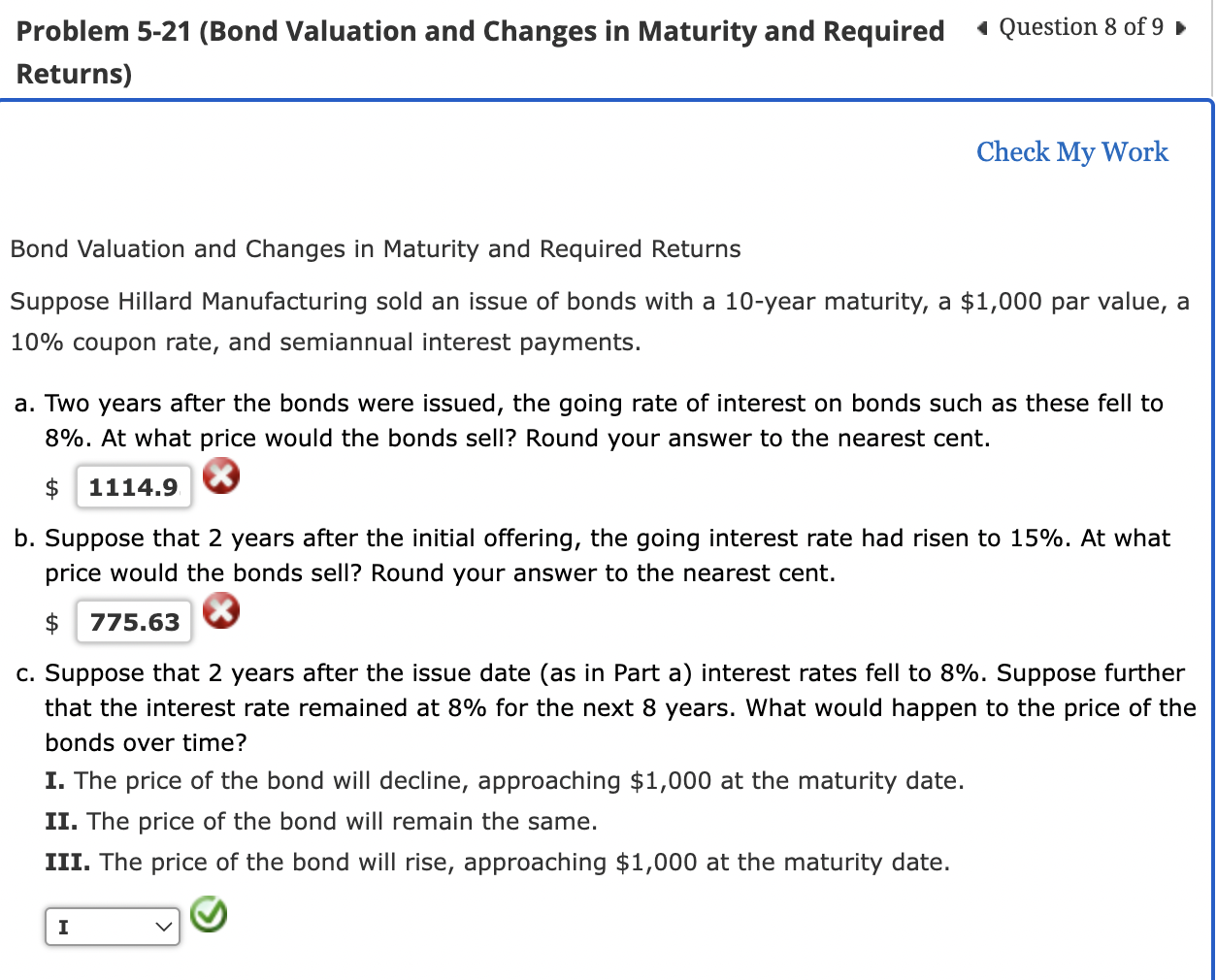 Solved Problem 5-21 (Bond Valuation and Changes in Maturity | Chegg.com