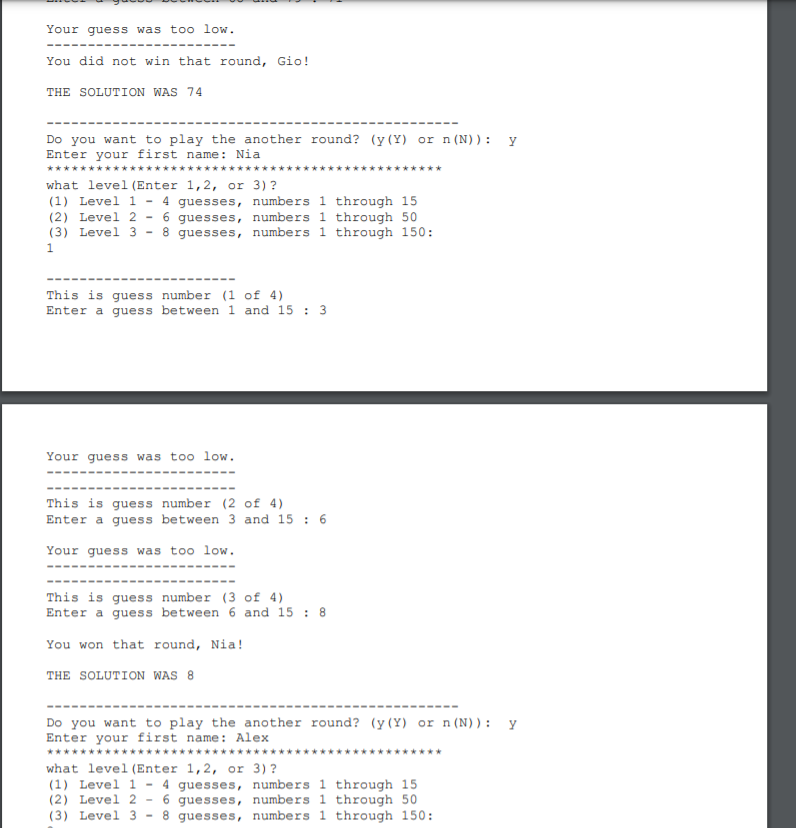 Solved How can I modify the following code to look like the | Chegg.com
