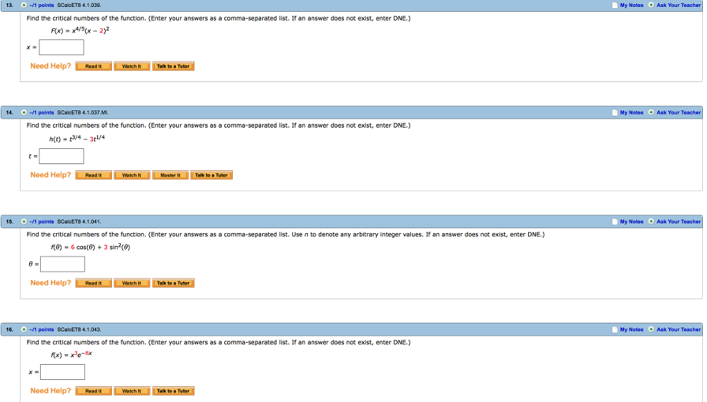 Solved 13.-1 points SCaloET8 4.1.039. My Notos Aak Your Find | Chegg.com