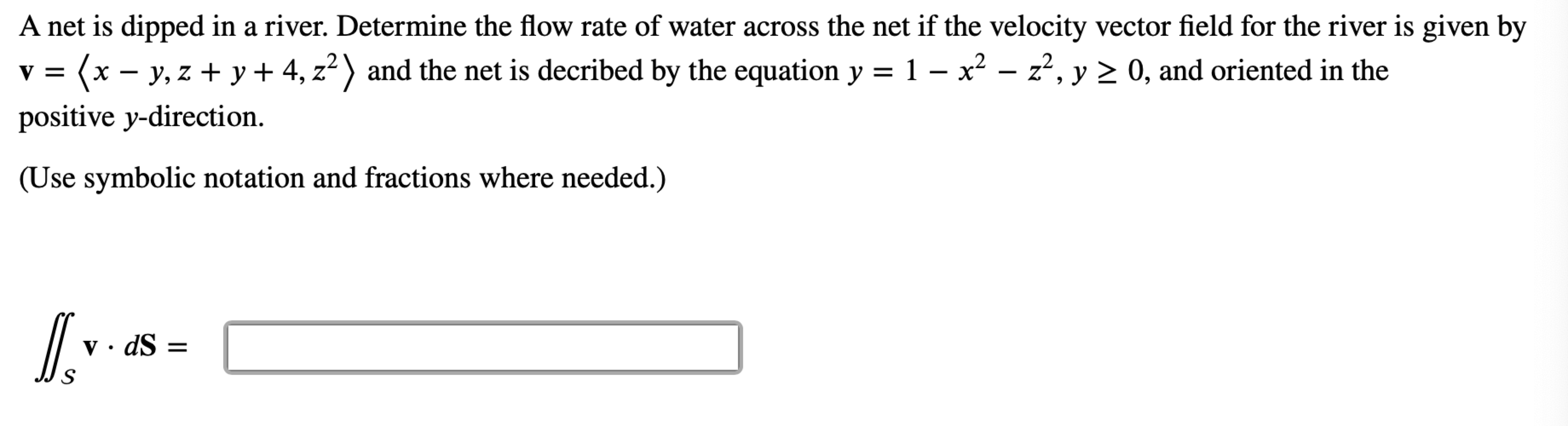Solved A net is dipped in a river. Determine the flow rate | Chegg.com