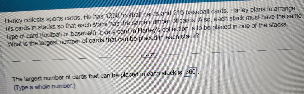 Harley collects sports cards. He has 1350 football | Chegg.com